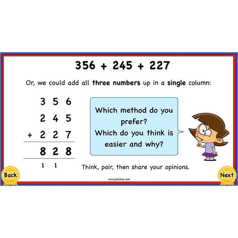 Using Addition and Subtraction Year 4 Maths by PlanBee