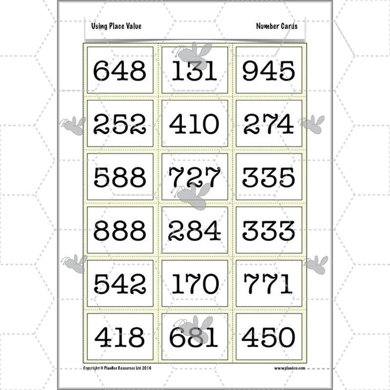 Using Place Value: KS2 Maths Planning for Year 3 — PlanBee