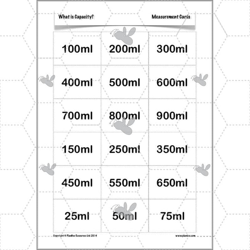 What is Capacity? KS2 Maths Measurement Planning Year 3 — PlanBee