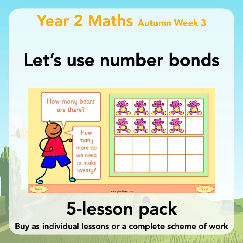 Number Bonds Year 2 KS1 Maths Lessons by PlanBee