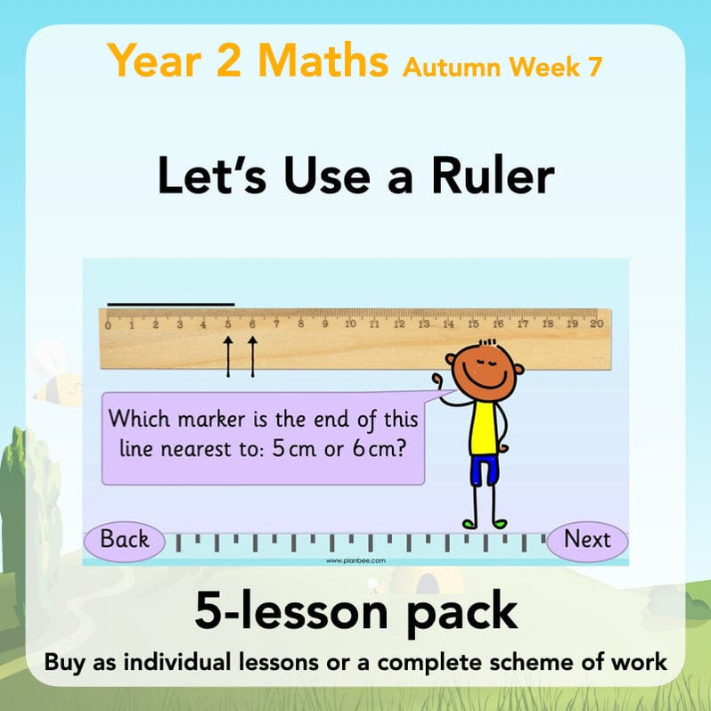 Let's Use a Ruler Year 2 KS1 Maths Planning by PlanBee