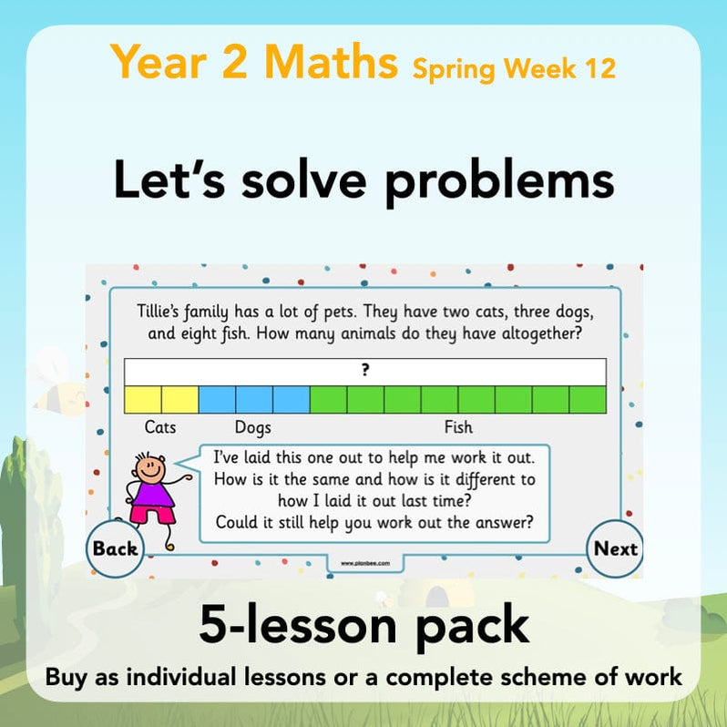 Let's Solve Problems: problem-solving Year 2 Maths — PlanBee