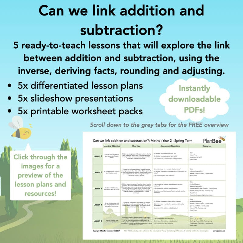 Addition and Subtraction KS1 and KS2 Lessons by PlanBee