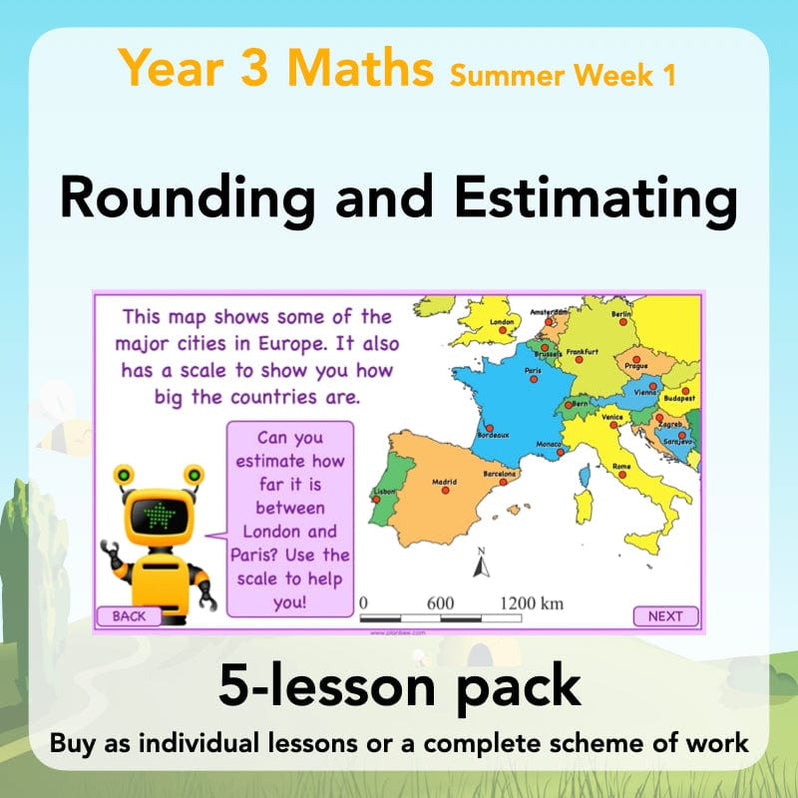 Rounding and Estimating Year 3 Maths Lessons by PlanBee