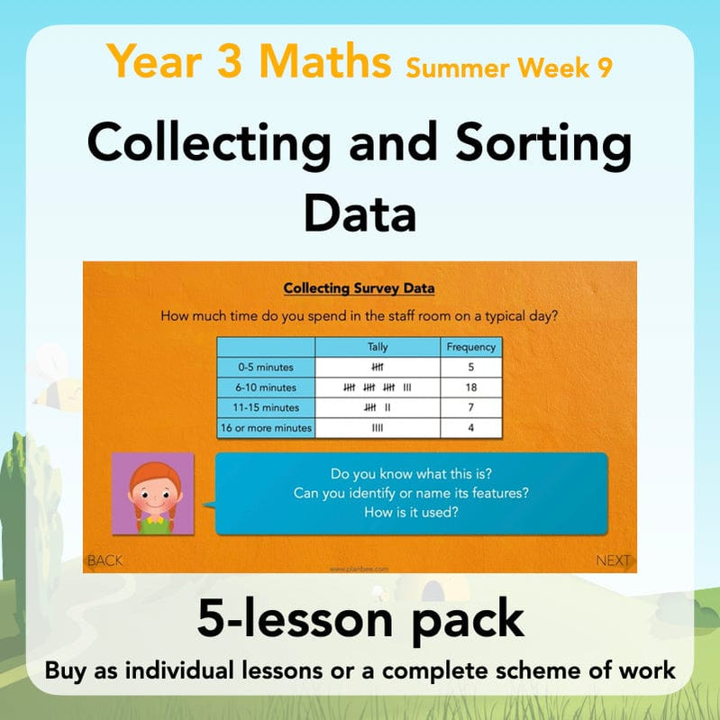 Maths Data Handling Statistics KS2 and KS1 Lessons | PlanBee