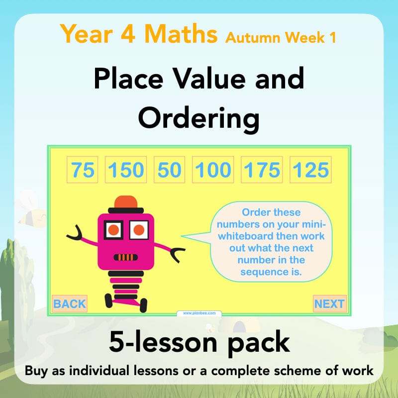 Place Value and Ordering Year 4 Maths Lessons by PlanBee