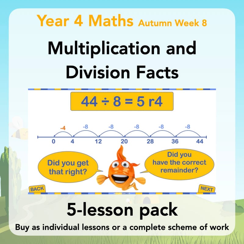 Multiplication and Division Facts Year 4 Maths by PlanBee