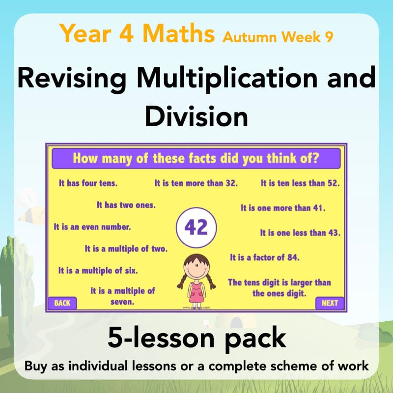 Multiplication and Division Year 4 Maths Lesson by PlanBee
