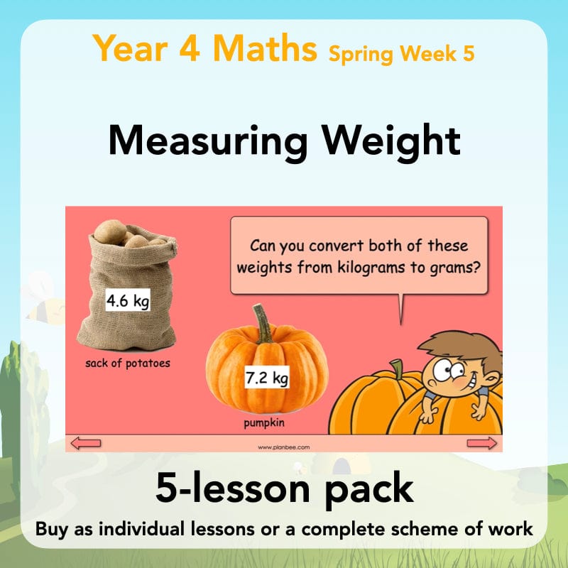 Measuring Weight KS2 Year 4 Maths Planning by PlanBee