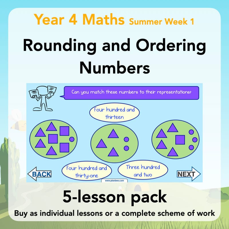 Rounding and Ordering Numbers Year 4 Place Value by PlanBee