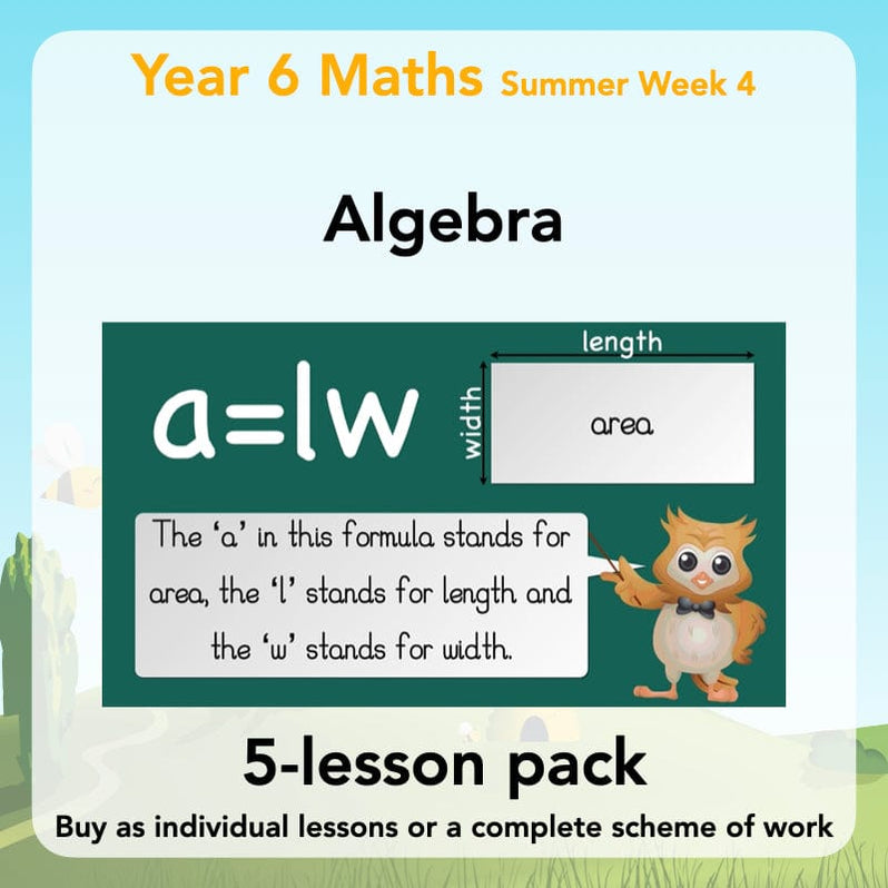 Algebra: simple algebra lesson planning for Year 6 — PlanBee