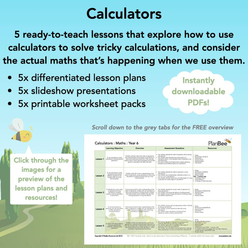 Year 6 Maths lesson packs with worksheets by PlanBee