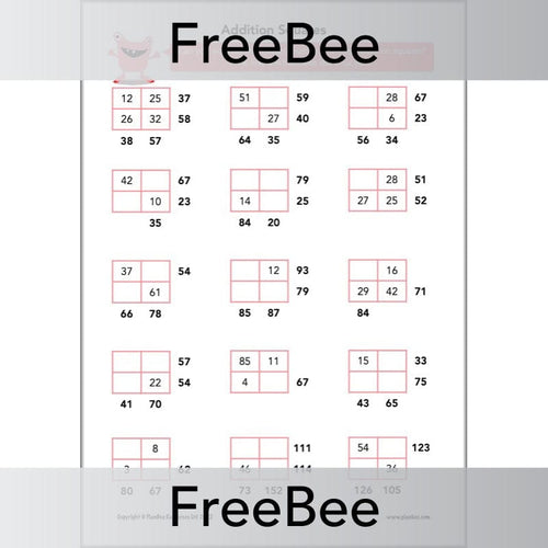Addition Squares Game