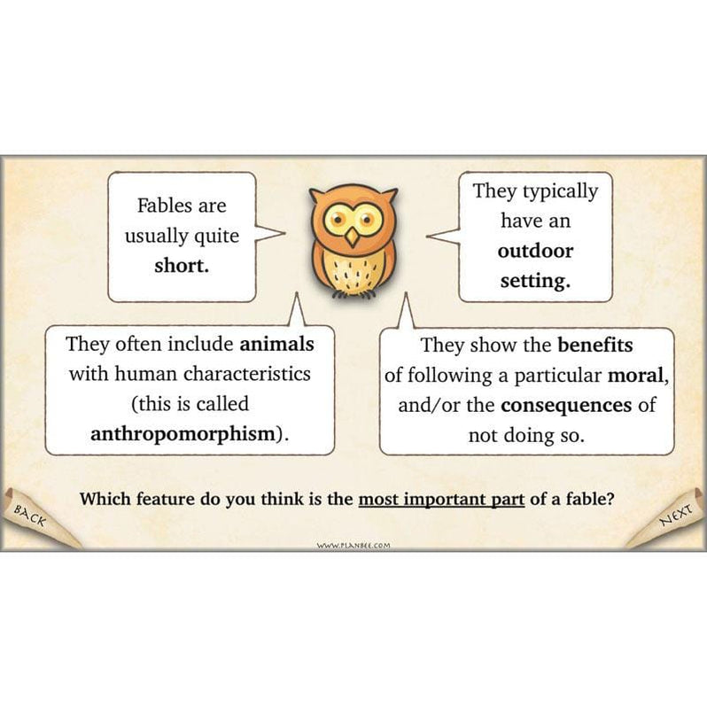 Aesop's Fables KS2 English Lesson Plans by PlanBee