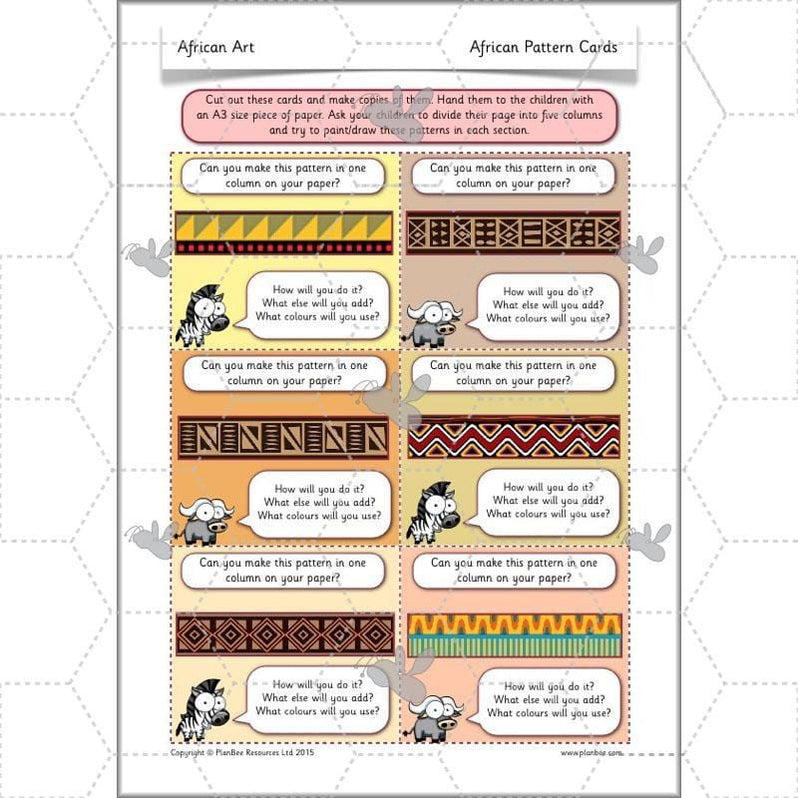 Ready-to-teach African Art KS1 Lessons by PlanBee
