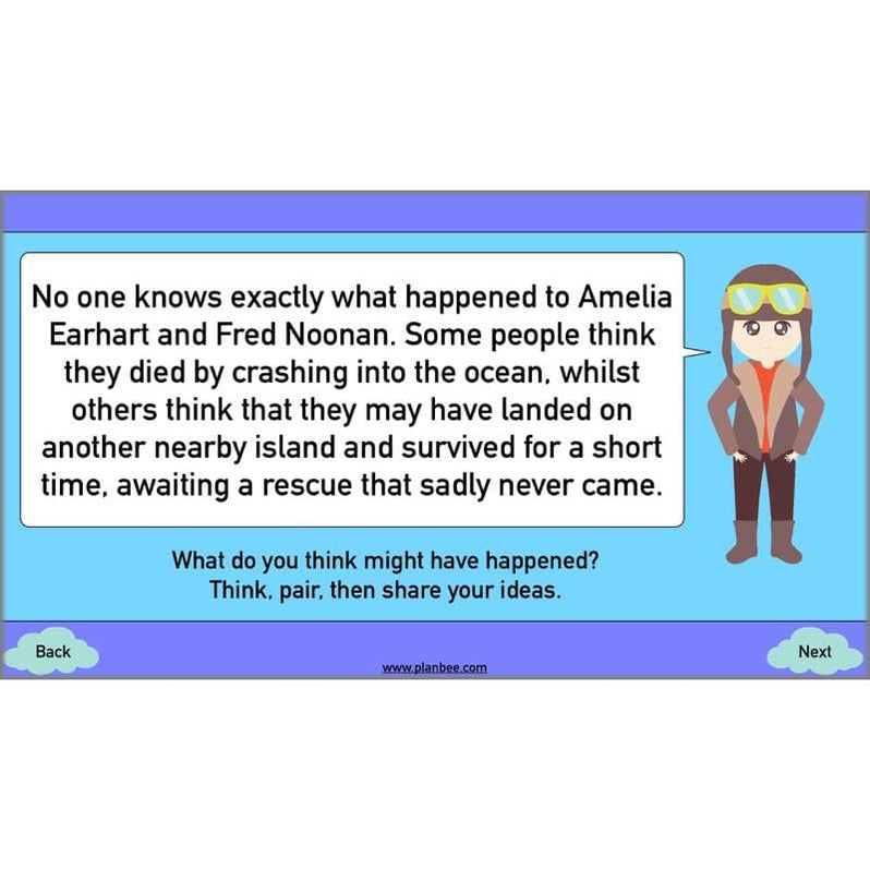 Amelia Earhart KS2 Special People Lesson by PlanBee