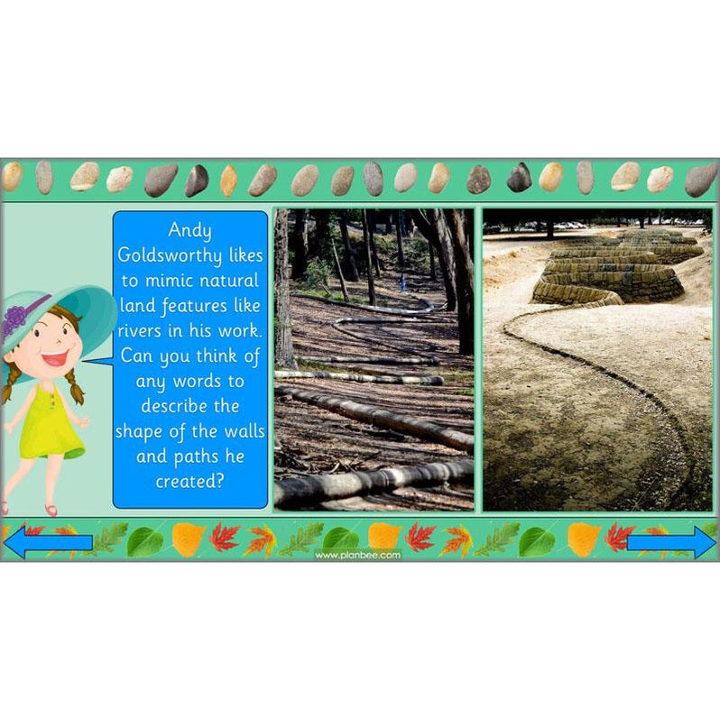 Andy Goldsworthy KS1 Art Lesson Plans created by PlanBee