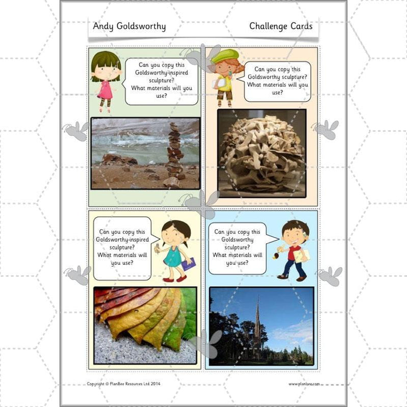 Andy Goldsworthy KS1 Art Lesson Plans created by PlanBee