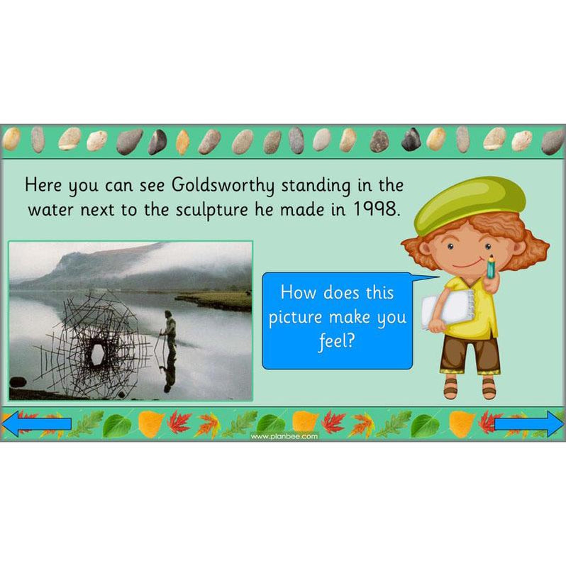 Andy Goldsworthy KS1 Art Lesson Plans created by PlanBee