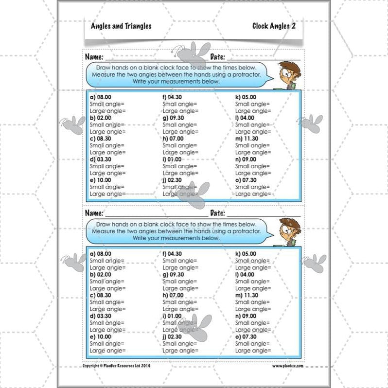 Year 5 Angles and Triangles Maths Lessons by PlanBee
