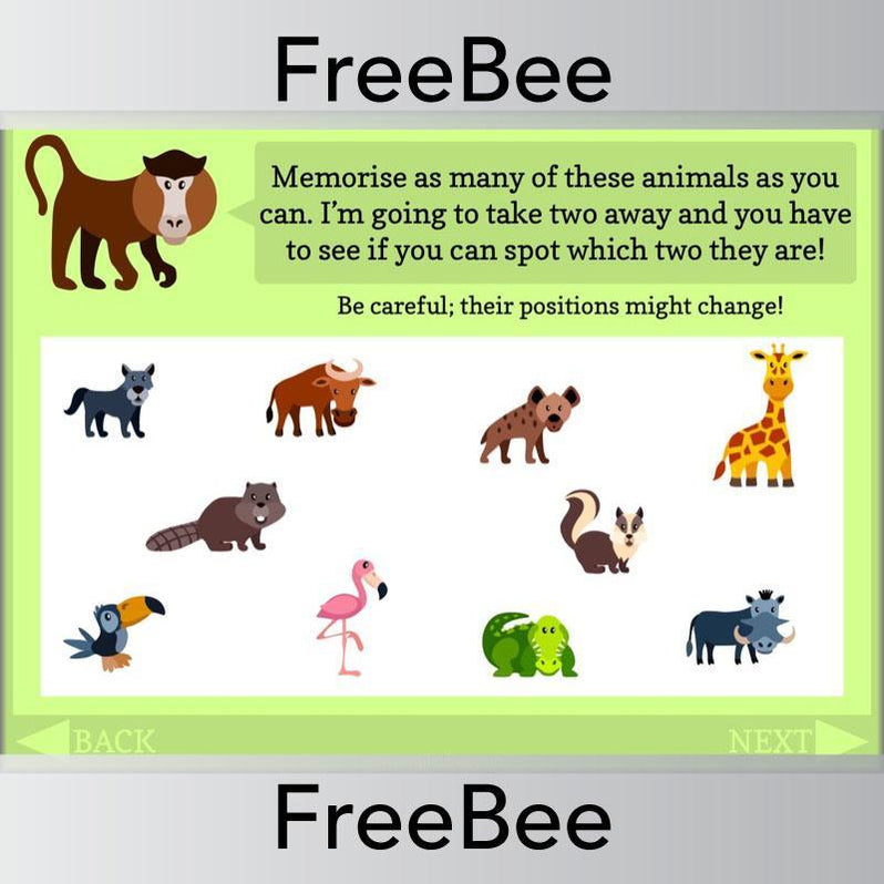 Free Animals of the World Brain Teasers by PlanBee