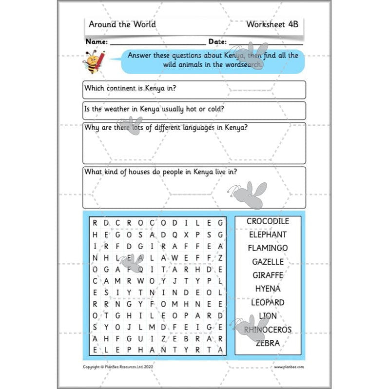 Continents of the World KS1 | Around the World PlanBee