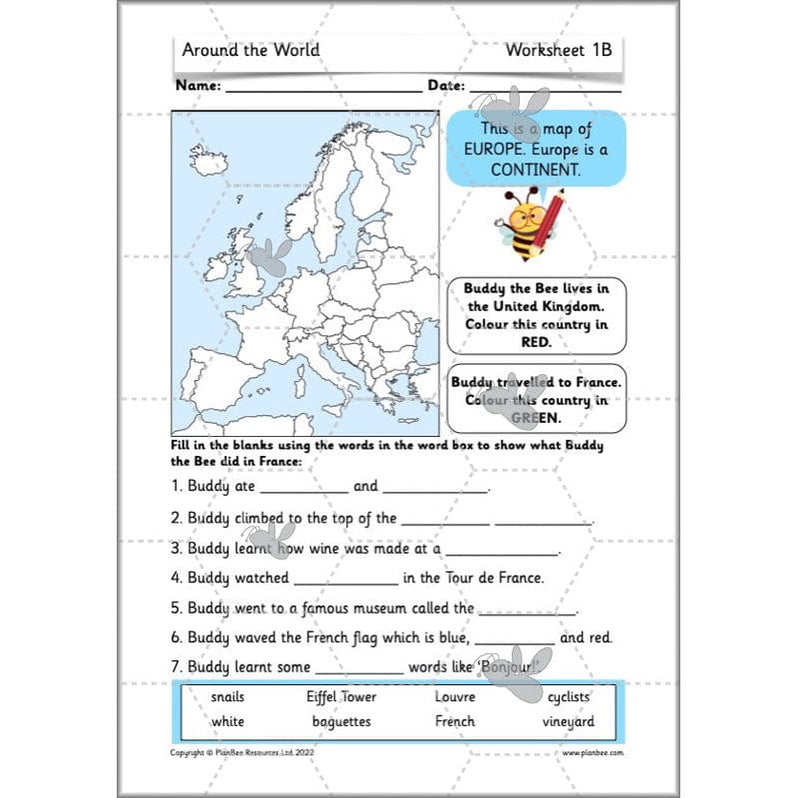 Continents of the World KS1 | Around the World PlanBee