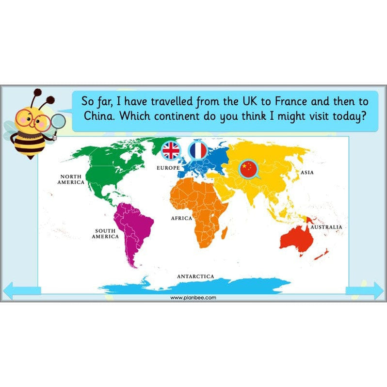 Continents of the World KS1 | Around the World PlanBee