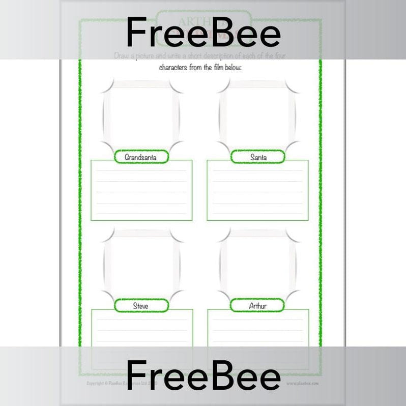 Free Arthur Christmas Activity Sheets by PlanBee