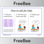 FREE Asking for Help Poster by PlanBee