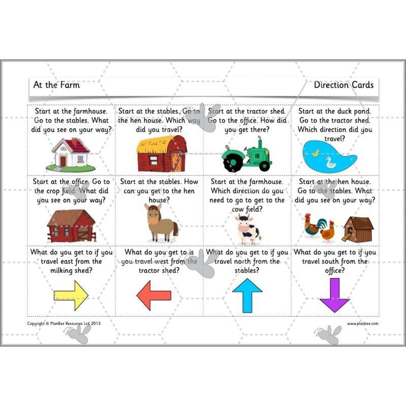 At the Farm lesson plans KS1 Geography pack by PlanBee