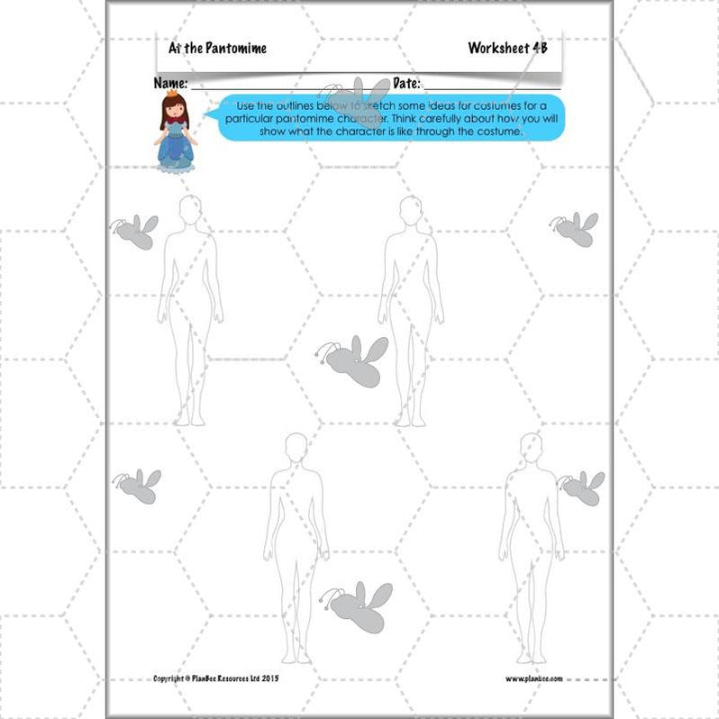 Pantomime Ideas for KS2 Art Lessons by PlanBee