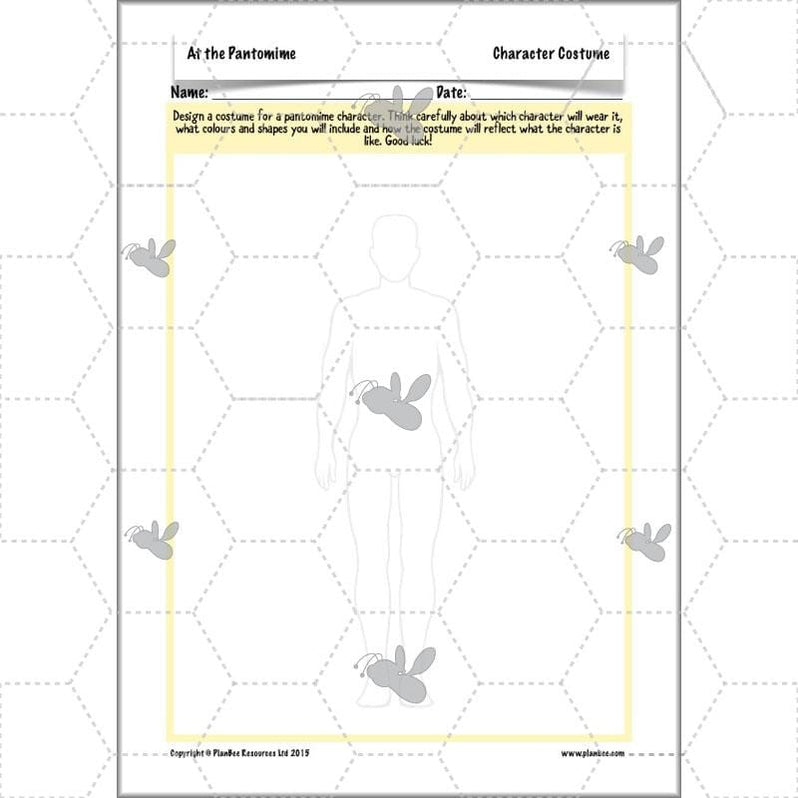 Pantomime Ideas for KS2 Art Lessons by PlanBee