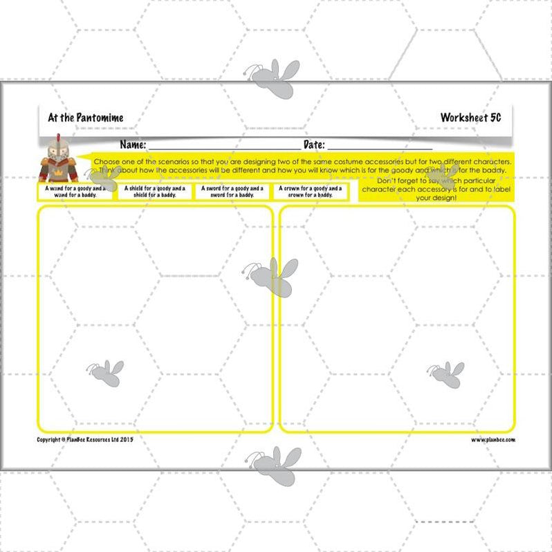 Pantomime Ideas for KS2 Art Lessons by PlanBee