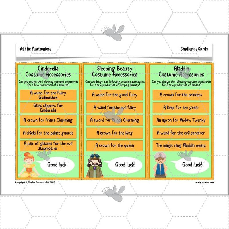 Pantomime Ideas for KS2 Art Lessons by PlanBee