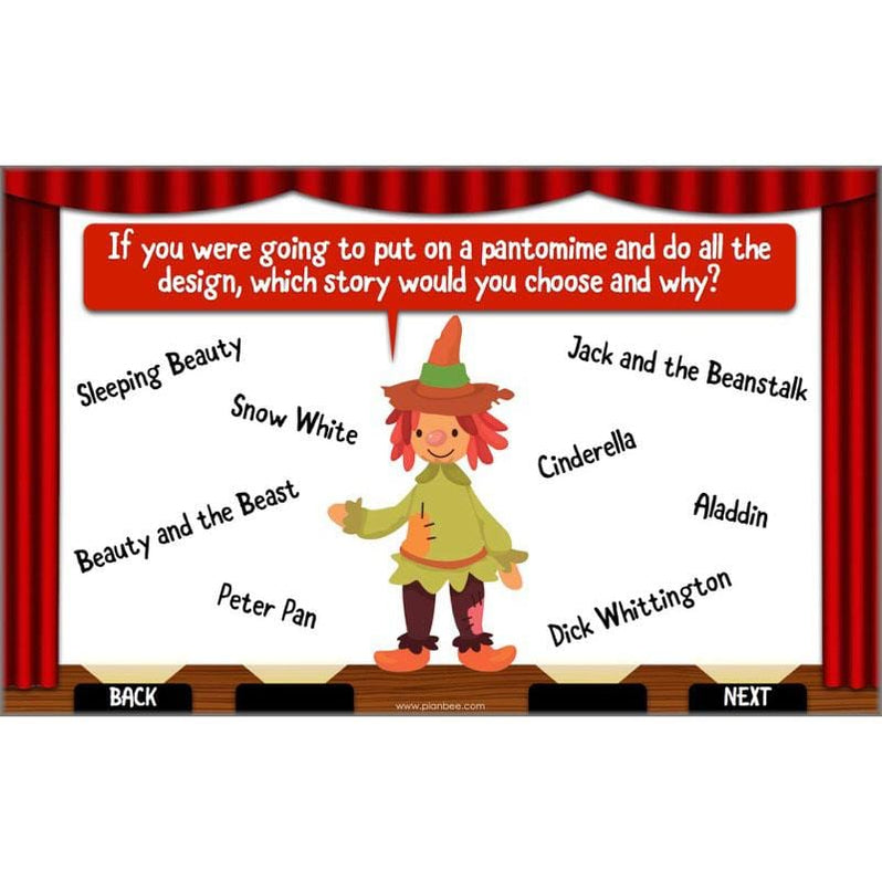 Pantomime Ideas for KS2 Art Lessons by PlanBee