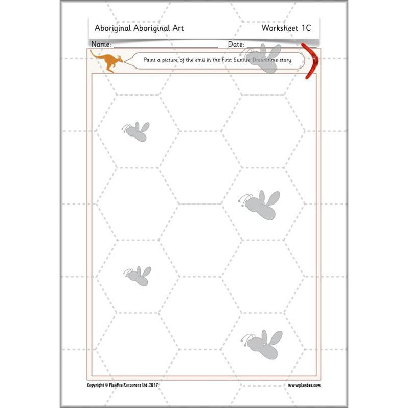 KS1 Aboriginal Art Lesson plan and resources by PlanBee