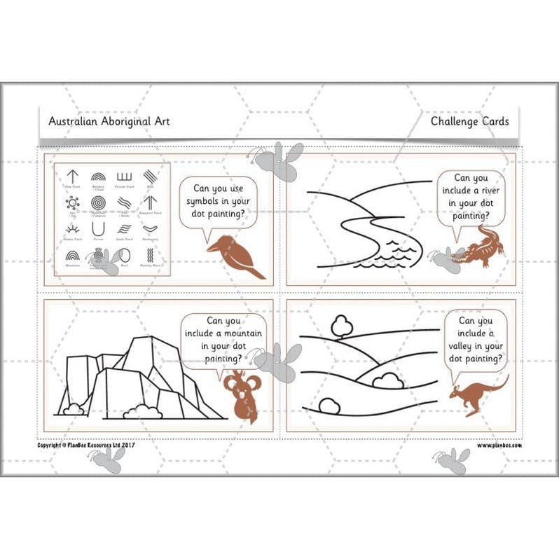 KS1 Aboriginal Art Lesson plan and resources by PlanBee