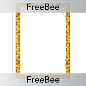 Download these FREE Autumn Writing Frames by PlanBee