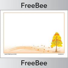 Download these FREE Autumn Writing Frames by PlanBee
