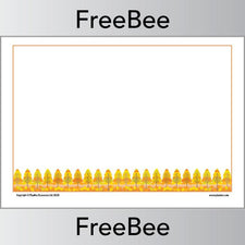 Download these FREE Autumn Writing Frames by PlanBee