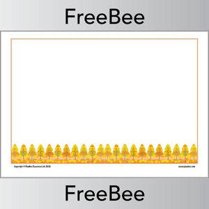 Download these FREE Autumn Writing Frames by PlanBee