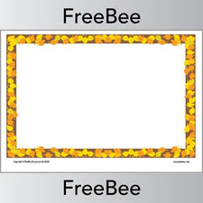 Download these FREE Autumn Writing Frames by PlanBee