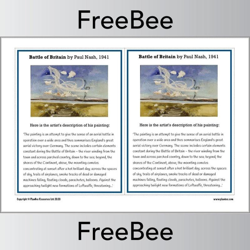 Free Battle of Britain printables pack by PlanBee