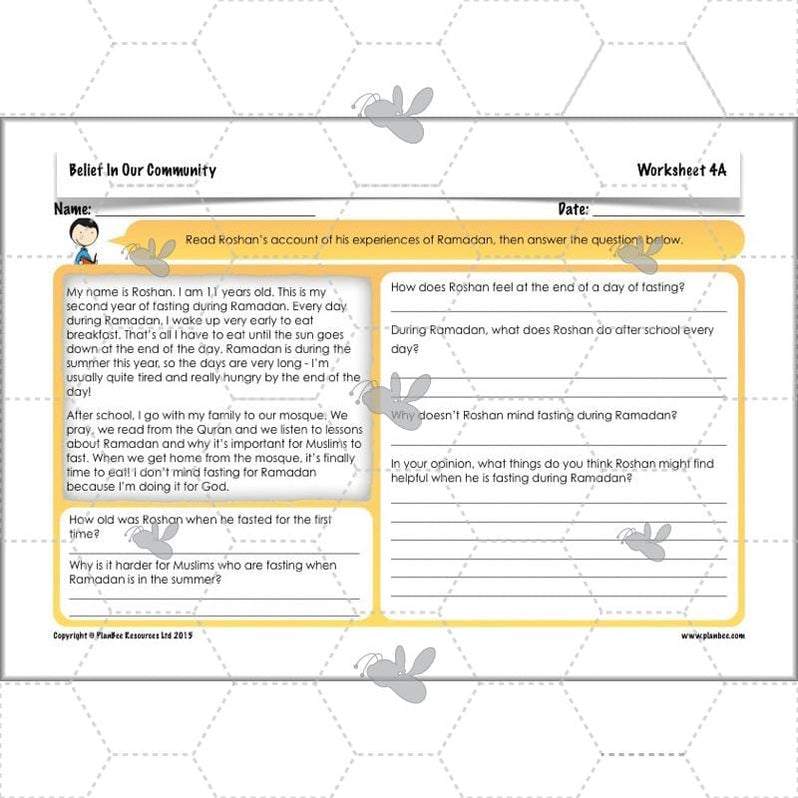 Belief In Our Community: Complete set of KS2 RE lessons — PlanBee