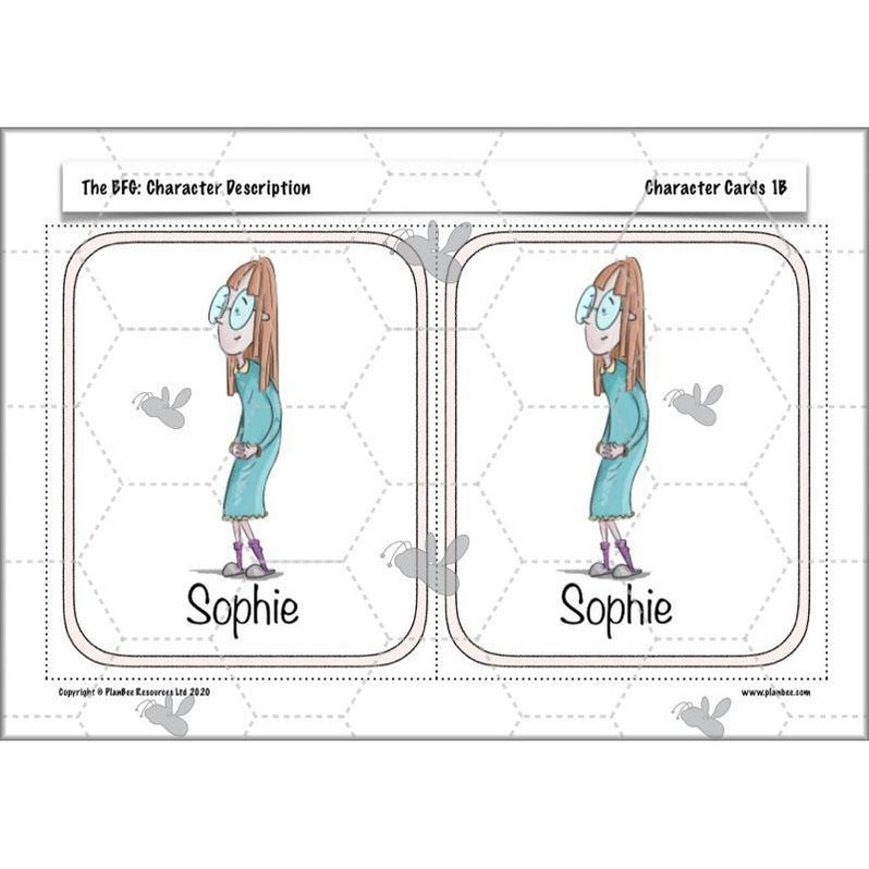 The BFG Character Description KS2 Year 3 Planning by PlanBee