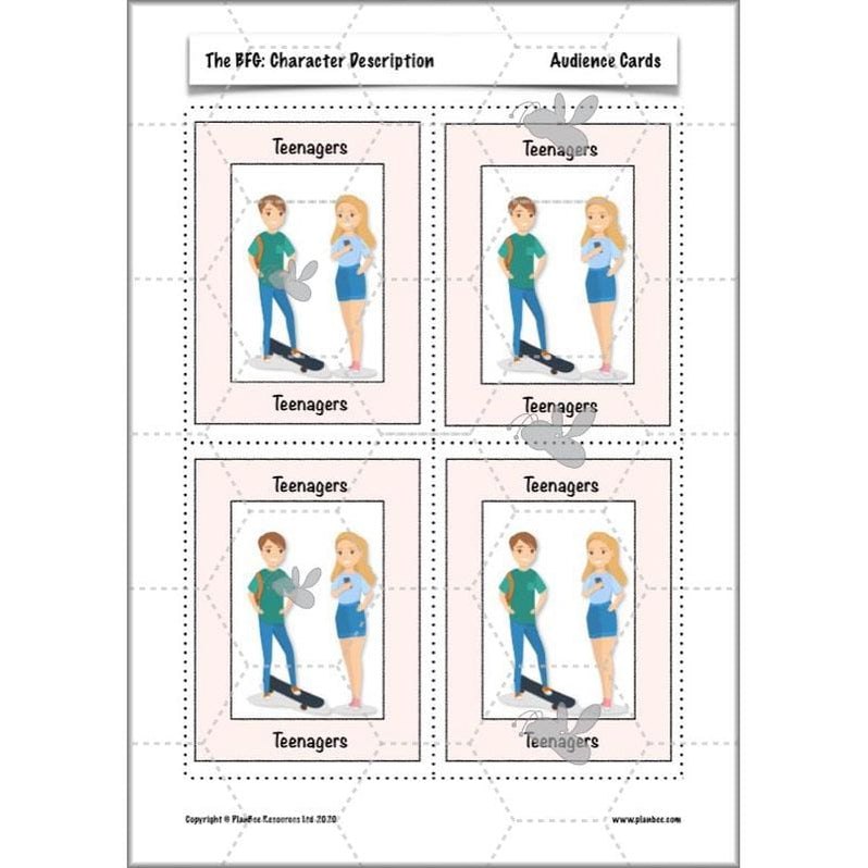 The BFG Character Description KS2 Year 3 Planning by PlanBee