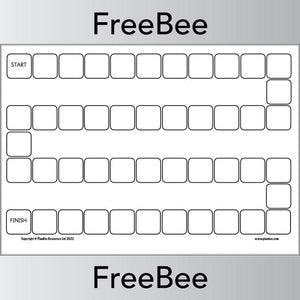 FREE Blank Board Game Template by PlanBee