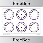 Blank Clock Faces | Free Teaching Resources by PlanBee