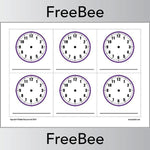 Blank Clock Faces | Free Teaching Resources by PlanBee
